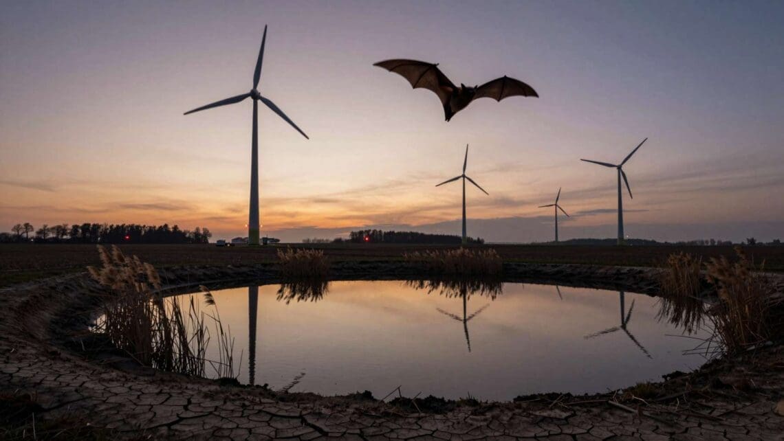 Wind turbines built to cool the planet are driving bats away from the ...